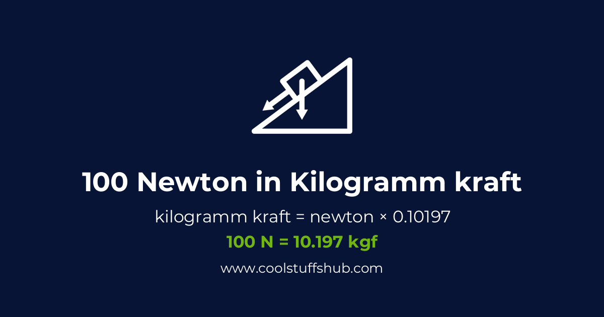 100 Newton In Kg Rechner