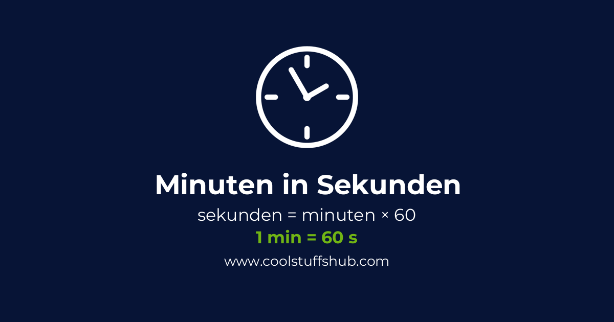 Minuten In Sekunden Umrechnung min In S minuten-in-sekunden-umrechnung-min-in-s