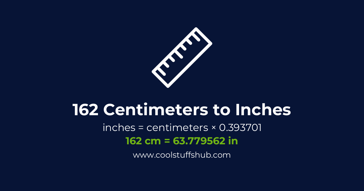 Convert 162 centimeters to inches (162 cm to in conversion)