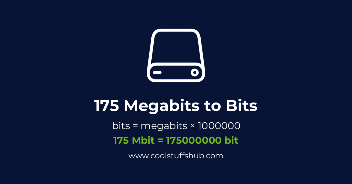 Convert 175 Megabits To Bits 175 Mbit To Bit Conversion Unit Converter convert-175-megabits-to-bits-175-mbit-to-bit-conversion-unit-converter