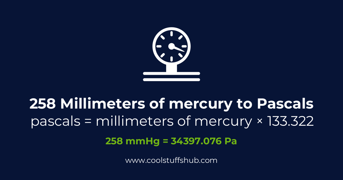 Convert 258 Millimeters Of Mercury To Pascals 258 MmHg To Pa Conversion convert-258-millimeters-of-mercury-to-pascals-258-mmhg-to-pa-conversion
