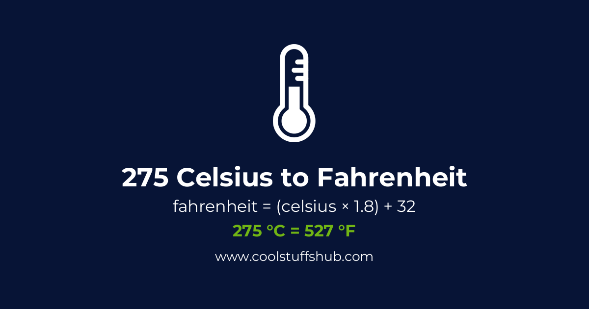 275 F In Celsius