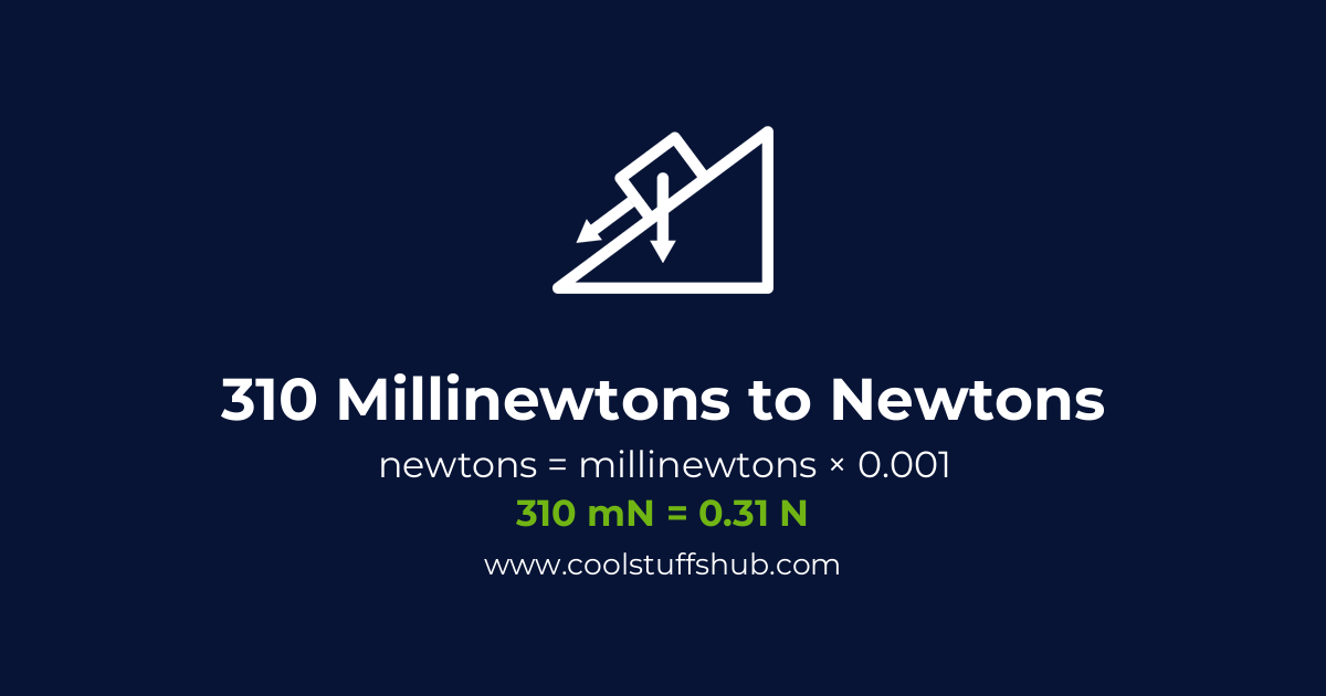 Convert 310 Millinewtons To Newtons 310 MN To N Conversion Force convert-310-millinewtons-to-newtons-310-mn-to-n-conversion-force