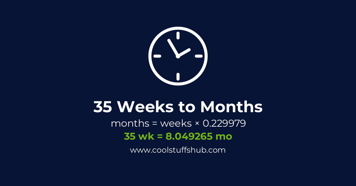 How Long Is 35 Months