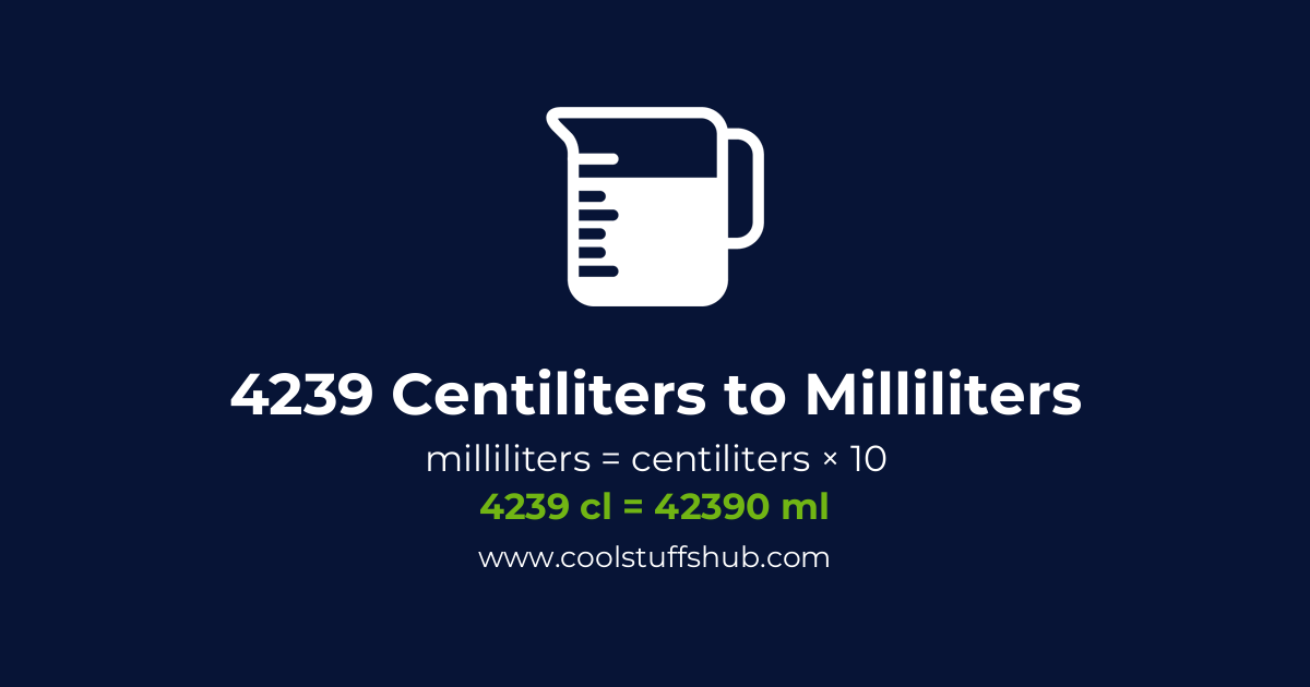 Convert 4239 Centiliters To Milliliters 4239 Cl To Ml Conversion convert-4239-centiliters-to-milliliters-4239-cl-to-ml-conversion
