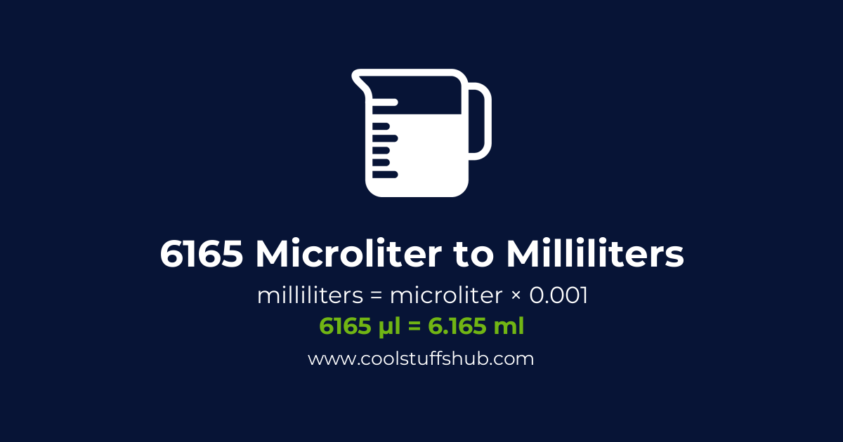Convert 6165 Microliter To Milliliters 6165 l To Ml Conversion convert-6165-microliter-to-milliliters-6165-l-to-ml-conversion