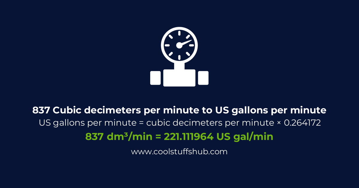 Convert 837 Cubic Decimeters Per Minute To US Gallons Per Minute 837 convert-837-cubic-decimeters-per-minute-to-us-gallons-per-minute-837