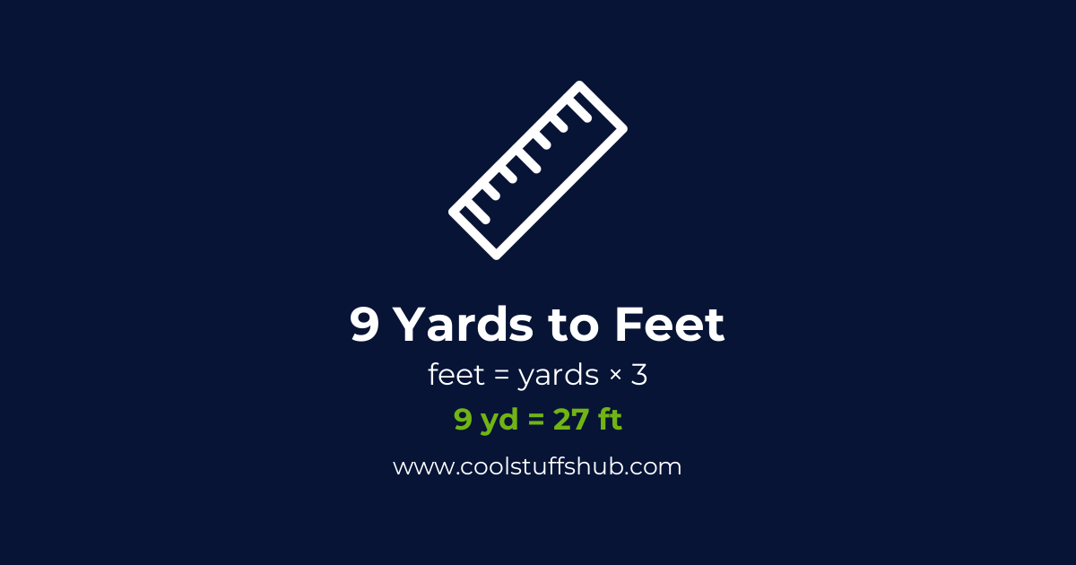 Convert 9 yards to feet (9 yd to ft conversion)