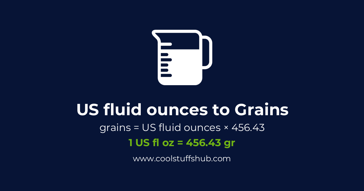 US Fluid Ounces To Grains Conversion US Fl Oz To Gr US Fluid Ounces To Grains Conversion US Fl Oz To Gr