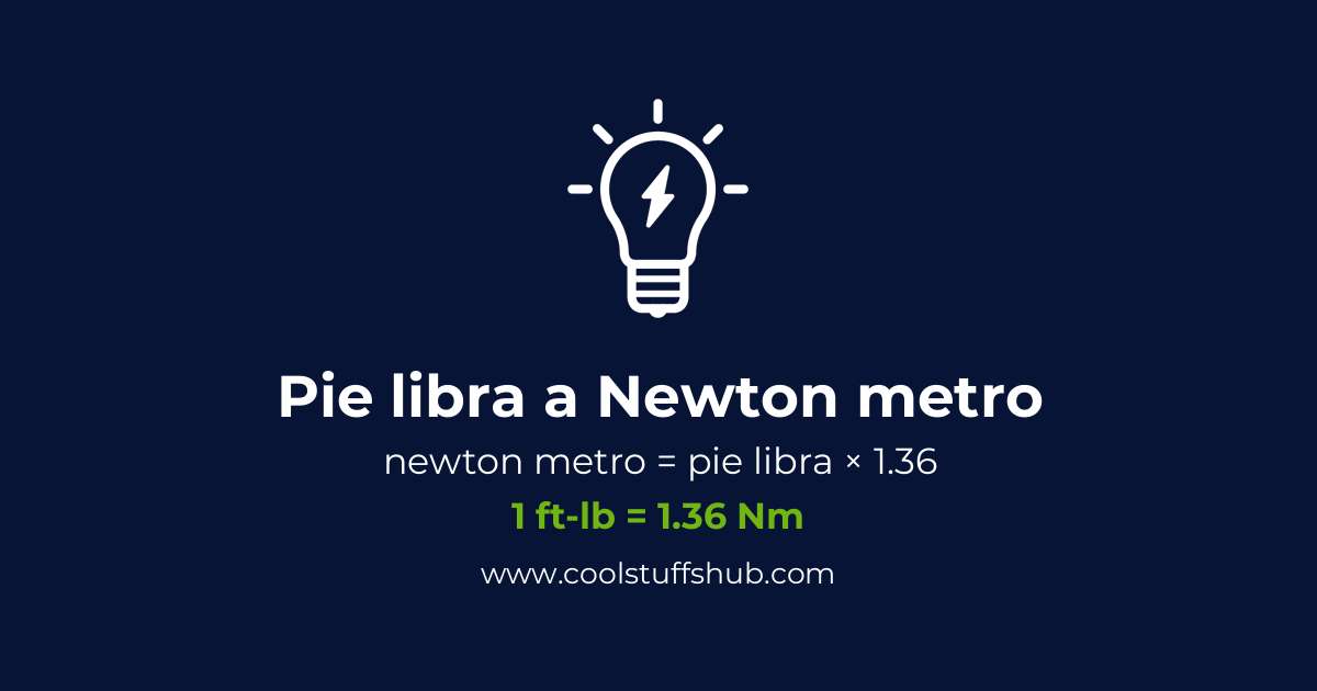 Convertir Pie Libra A Newton Metro conversi n De Ft lb A Nm 