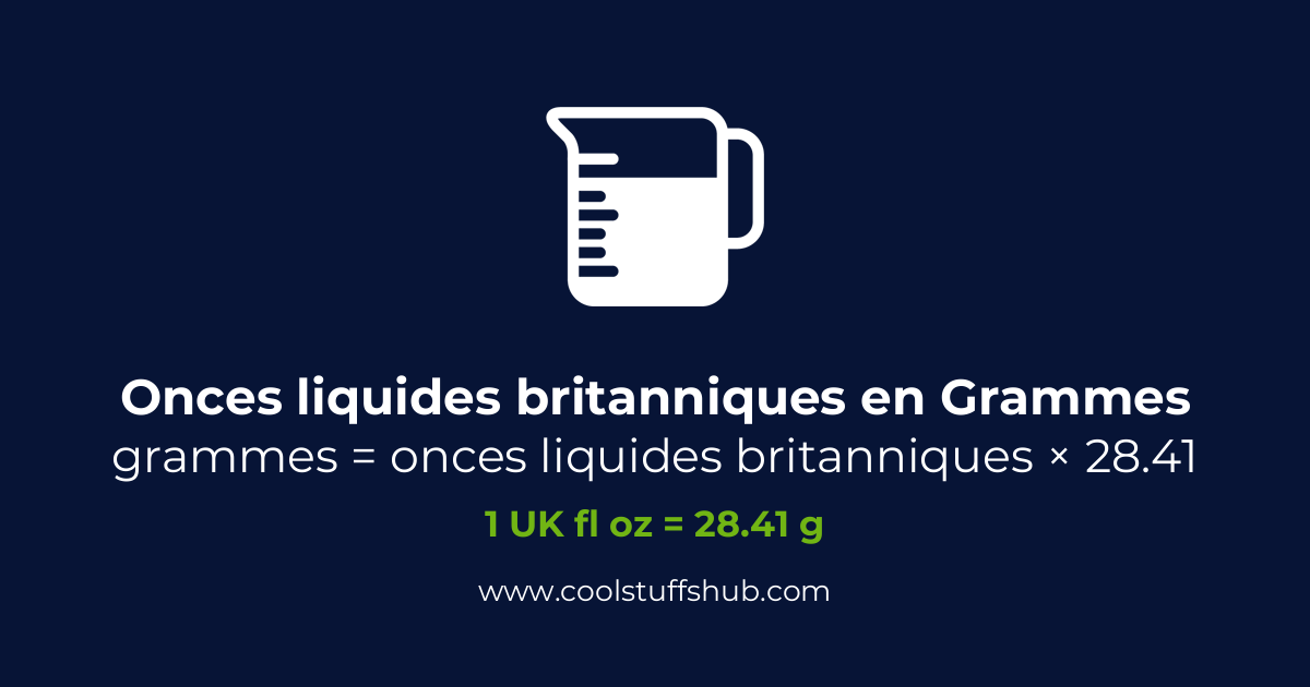 Conversion De Onces Liquides Britanniques En Grammes UK Fl Oz En G conversion-de-onces-liquides-britanniques-en-grammes-uk-fl-oz-en-g