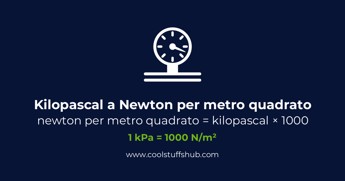 Convertire Kilopascal A Newton Per Metro Quadrato conversione Da KPa A convertire-kilopascal-a-newton-per-metro-quadrato-conversione-da-kpa-a