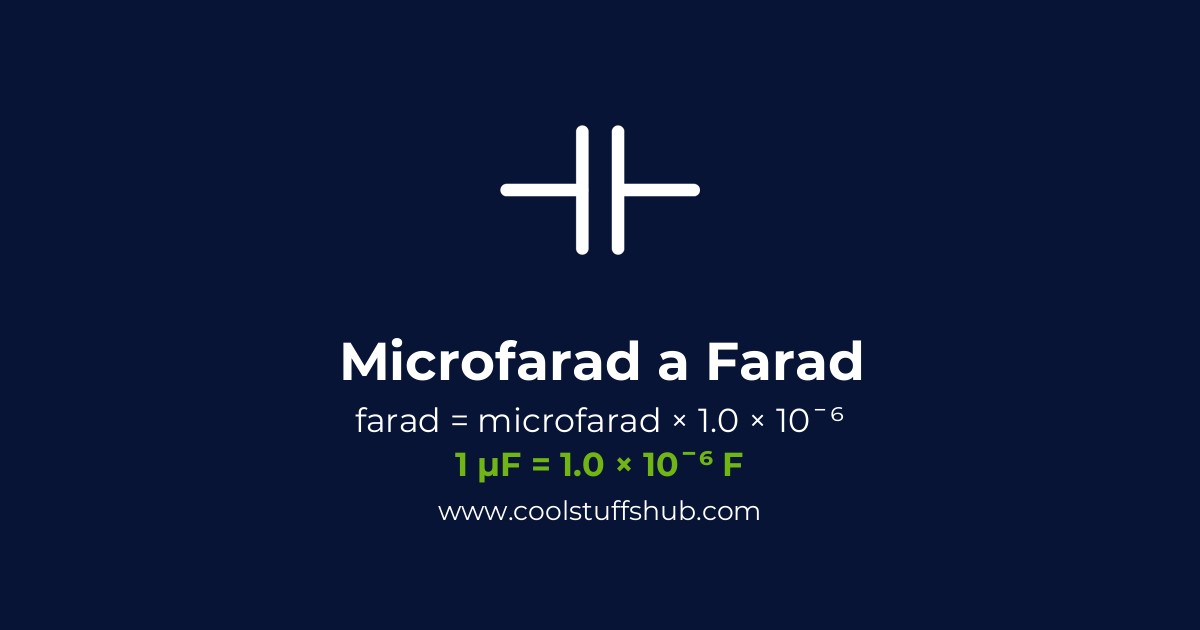 Conversione da microfarad a farad (µF a F)